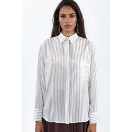 L&auml;ssiges gestreiftes Button-Down-Hemd