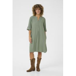 Cream Kleid Gerade geschnitten Lorbeerkranz light green