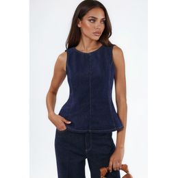 Jeans-Peplum-Top