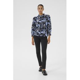 Kaffe Langarm - Hemd Regular fit Black/Blue Graphic Strokes black blue
