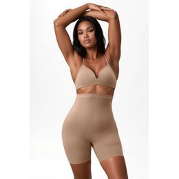 Premium Nahtlose Hochtaillierte Shorts bis zur Mitte des Oberschenkels Shapewear