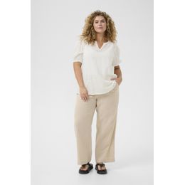 Kaffe Kurzarm-Bluse Regular fit Chalk white