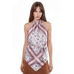 Satin-Schal-Top