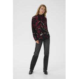 Kaffe Langarm-Bluse KAamber Regular fit bordo