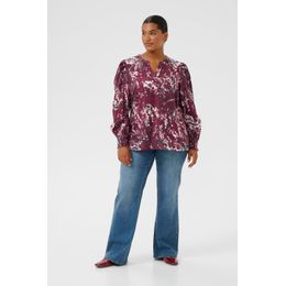 Kaffe Langarm-Bluse KCmina Langarm-Bluse Regular fit black red