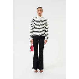 Gestuz Strickjacke Loose fit black white