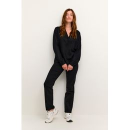 Kaffe Langarm-Bluse Regular fit Black