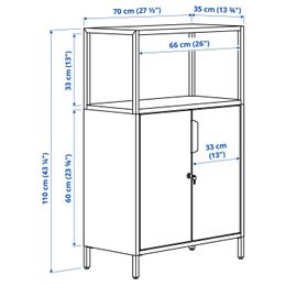 IKEA TROTTEN Schrank mit T&uuml;ren