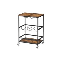 M&ouml;bel Kraft Servierwagen braun Ma&szlig;e (cm): B: 60 H: 82 &raquo; M&ouml;bel Kraft