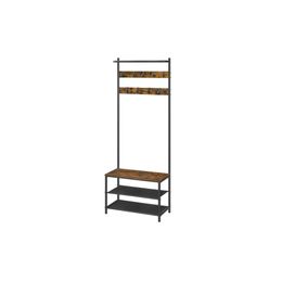 M&ouml;bel Kraft Kompaktgarderobe braun Ma&szlig;e (cm): B: 64 H: 180 &raquo; M&ouml;bel Kraft