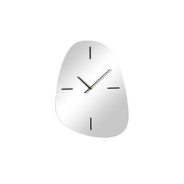 HOME STORY Spiegeluhr silber Glas,Aluminium Ma&szlig;e (cm): B: 55 H: 4,3 &raquo; M&ouml;bel Kraft
