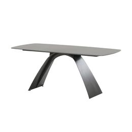 Primo Keramiktisch mit Design-Gestell Giovanni grau Ma&szlig;e (cm): B: 90 H: 75,7 &raquo; M&ouml;bel Kraft