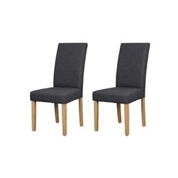by Living Stuhl 2er-Set grau Ma&szlig;e (cm): B: 47 H: 99,5 &raquo; M&ouml;bel Kraft