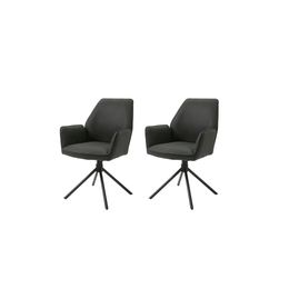 by Living Armlehnenstuhl 2er-Set schwarz Ma&szlig;e (cm): B: 57 H: 87 &raquo; M&ouml;bel Kraft
