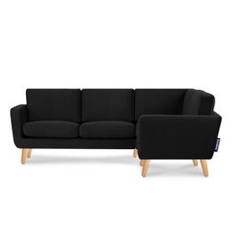 KONSIMO Ecksofa Tagio schwarz Ma&szlig;e (cm): B: 220 H: 80 &raquo; M&ouml;bel Kraft