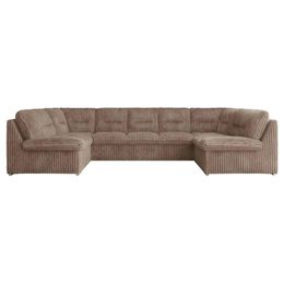 M&ouml;bel Kraft Wohnlandschaft mit Schlaffunktion Comodo braun Ma&szlig;e (cm): B: 340 H: 93 &raquo; M&ouml;bel Kraft
