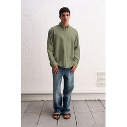 Baumwoll &Uuml;bergr&ouml;&szlig;e Hemdbluse