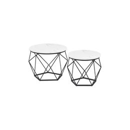 M&ouml;bel Kraft Couchtisch 2er-Set wei&szlig; Ma&szlig;e (cm): B: 50 H: 40 &raquo; M&ouml;bel Kraft