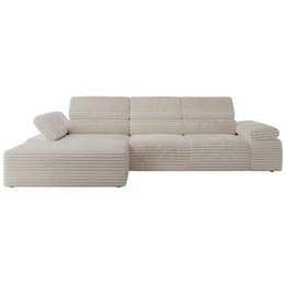M&ouml;bel Kraft Ecksofa mit Sitzvorzug Rilasso beige Ma&szlig;e (cm): B: 296 H: 66 &raquo; M&ouml;bel Kraft