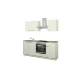 CUBO15 K&uuml;chenzeile mit Elektroger&auml;ten creme Ma&szlig;e (cm): B: 200 &raquo; M&ouml;bel Kraft