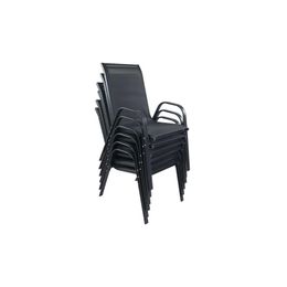 M&ouml;bel Kraft Gartenstuhl 6er-Set grau Ma&szlig;e (cm): B: 56 H: 89 &raquo; M&ouml;bel Kraft