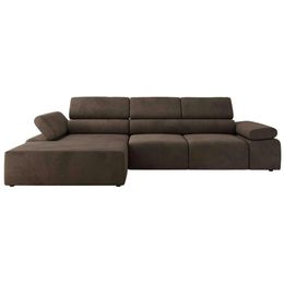 M&ouml;bel Kraft Ecksofa mit Sitzvorzug Rilasso braun Ma&szlig;e (cm): B: 296 H: 66 &raquo; M&ouml;bel Kraft
