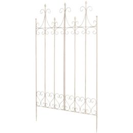 CLP Rankgitter Metall 130 cm hoch Flieder, stabile Rankhilfe f&uuml;r Kletterpflanzen, vormontiert, Landhausstil, Spalier Sichtschutz