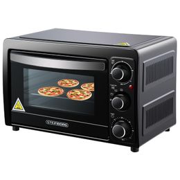 Steinborg Minibackofen 15L Kr&uuml;melblech 60 min Timer 90-230&deg;C 1300W