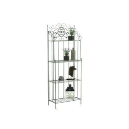 CLP Pflanzenregal Metall klappbar Flora, Blumenregal 4 Ebenen, Standregal im Landhausstil, f&uuml;r Garten, Balkon, Terrasse, Indoor & Outdoor