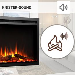 BALDERIA Elektrokamin Atalanta 33 - Einbaukamin mit Heizung 1500 W