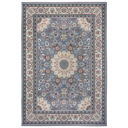 NYVI Teppich Flair - Wetterfest, UV-best&auml;ndig, f&uuml;r Innen und Au&szlig;en Gr&ouml;&szlig;e:80x165 cm;Farbe:Grau Creme Kadi