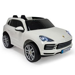 Injusa Porsche Cayenne 12V Elektroauto f&uuml;r Kinder ab 3 Jahren &ndash; Elegantes SUV-Spielzeugauto mit Fernbedienung, Licht & Sound