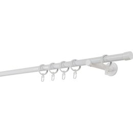 Gardinenstange mydeco "20mm Cap Wandtr&auml;ger 12 cm", wei&szlig;, L:340cm, Gardinenstangen