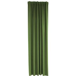 Vorhang HOMING "Allen" Gr. 1, gr&uuml;n (moosgr&uuml;n), B:140cm H:245cm, Polyester, Gardinen, blickdicht, Akustik, L&auml;rmschutz, Wohn-, Schlaf-, Kinderzimmer, Thermo