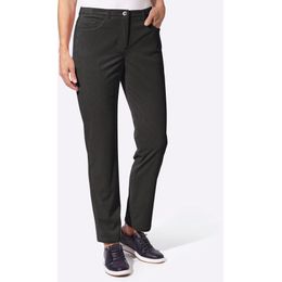 Cordhose Casual Looks, Damen, Gr. 22, Kurzgr&ouml;&szlig;en, graphit, 100% Polyester, unifarben, Hosen Cordhose
