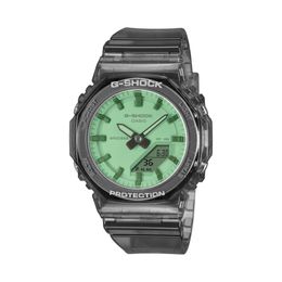 Chronograph Casio G-SHOCK, grau, transparent, Armbanduhren, Herren, Chronograph, Quarzuhr, Armbanduhr, Herrenuhr, analog, digital