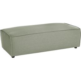 Hocker OTTO HOME "NEU: SHERWOOD XXL, Polsterhocker, Cord, Webstoff", gr&uuml;n (hellgr&uuml;n), B:130cm H:44cm T:60cm, 100% Polyester, Hocker, Hocker, rechteckig, bequemer Sitzkomfort, 130/60/44 cm, Krokodilverbinder