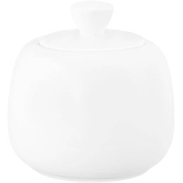 Zuckerdose Seltmann Weiden "Liberty wei&szlig;", wei&szlig;, H:6,8cm &Oslash;:9cm, Porzellan, Lebensmittelaufbewahrungsbeh&auml;lter, Zuckerdose, Dose f&uuml;r Zucker