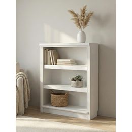 Standregal OTTO HOME "Soeren Regal B&uuml;cherregal B/T/H: 80/29/97 cm", cremewei&szlig;, B:80cm H:97cm T:29cm, Massivholz, Regale, Standregal, massive Kiefer, FSC-zertifiziert