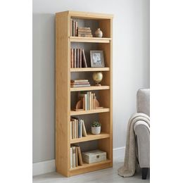 B&uuml;cherregal OTTO HOME "Soeren Regal B/T/H: 80/33,5/220 cm, mit 6 F&auml;chern", natur, B:80cm H:220cm T:33,5cm, Massivholz, Regale, B&uuml;cherregal, massive Kiefer, FSC-zertifizier
