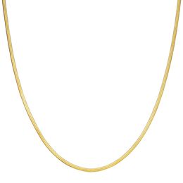 Schlangenkette EASTSIDE "ES2000", gelb (gelbgold), Halsketten, Damen, 40,0cm Basiskette + 5,0cm Verl&auml;ngerung, Edelstahl