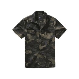 Langarmhemd Brandit "Brandit Herren Roadstar Shirt", Herren, Gr. M, US-Gr&ouml;&szlig;en, schwarzcamo, 100% Baumwolle, unifarben, normal, Hemden