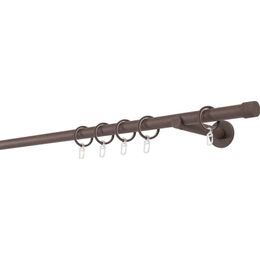 Gardinenstange mydeco "20mm Cap Wandtr&auml;ger 12 cm", braun, L:320cm, Gardinenstangen