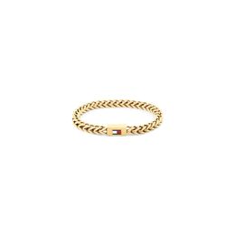 Armband Tommy Hilfiger "BRAIDED METAL BRACELETS", gelbgoldfarben, blau, wei&szlig;, rot, Armb&auml;nder, Damen, 19cm, Edelstahl, Armband