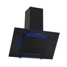 Amica Kaminhaube "KHF 685 651 S", Energieeffizienz: A++ (A+++-D), schwarz, B:80cm H:134cm T:39cm, Dunstabzugshauben, Schwarz & flexibel: Licht an, Slider rauf &ndash; im Nu sauber