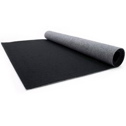 L&auml;ufer "PODIUM, Made in Belgium", schwarz, B:200cm H:2,6mm L:2.600cm, Polypropylen (PP), PRIMAFLOR-IDEEN IN TEXTIL, Teppiche, L&auml;ufer, Breite 200 cm, Nadelfilz, Uni-Farben, ideal f&uuml;r Veranstaltungen