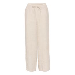 Stoffhose Cream "Casual Hose CRBellis", Damen, Gr. L-XL, N-Gr, blau (crispy sand), Obermaterial: 100% Leinen LI., Hosen Stoffhose