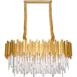 NOVA LUCE H&auml;ngeleuchten "GRANE", gold, 8, &Oslash; 80cm H: 120cm, 1 Stk., Leuchten, Ohne Beleuchtung