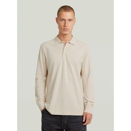 G-Star Raw Poloshirt G-STAR "Dunda Slim Poloshirt", Herren, Gr. M, dk talc, Obermaterial: 95% Baumwolle, 5% Elasthan, Shirts