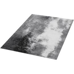 Teppich "Aura", grau, B:70cm H:9mm L:120cm, Polyamid, wash+dry by Kleen-Tex, Teppiche, Teppich, rutschhemmend, In- und Outdoor geeignet, waschbar